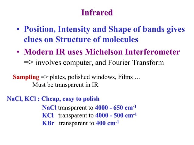 Infrared.ppt mass NMR mass and it spectroscopy | PPT