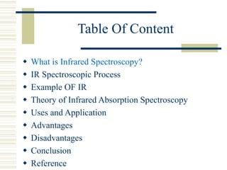 Infrared-Spectroscopy-ppt.pptx | Chemistry | Science