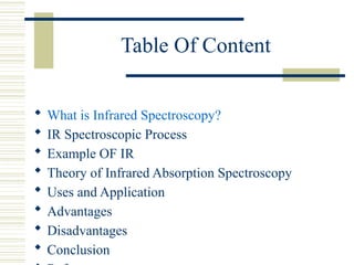 Infrared-Spectroscopy-ppt.pptx info bysi | PPTX | Chemistry | Science