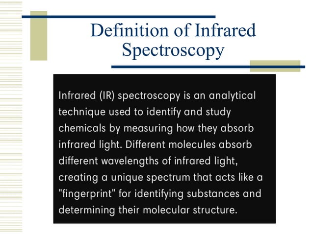 Infrared-Spectroscopy-ppt.pptx info bysi | PPTX | Chemistry | Science