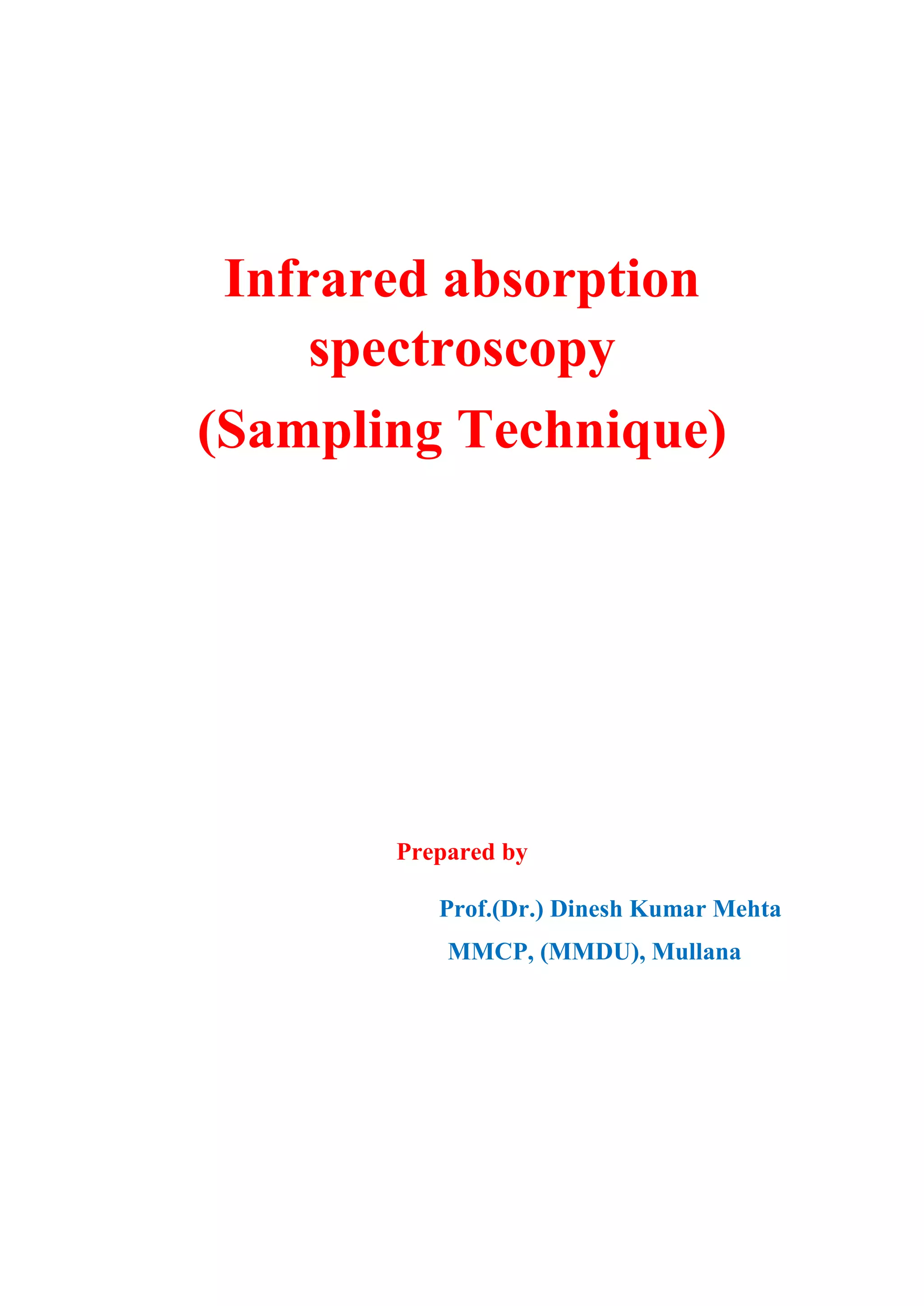 Infrared absorption spectroscopy Sampling Technique.pdf