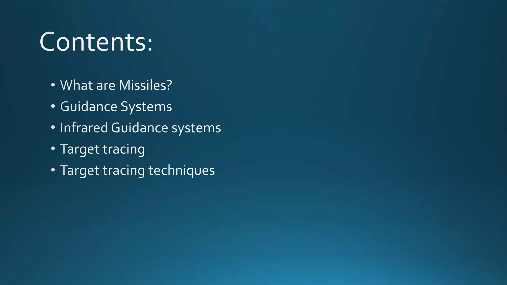 Infrared guided missiles | PPTX