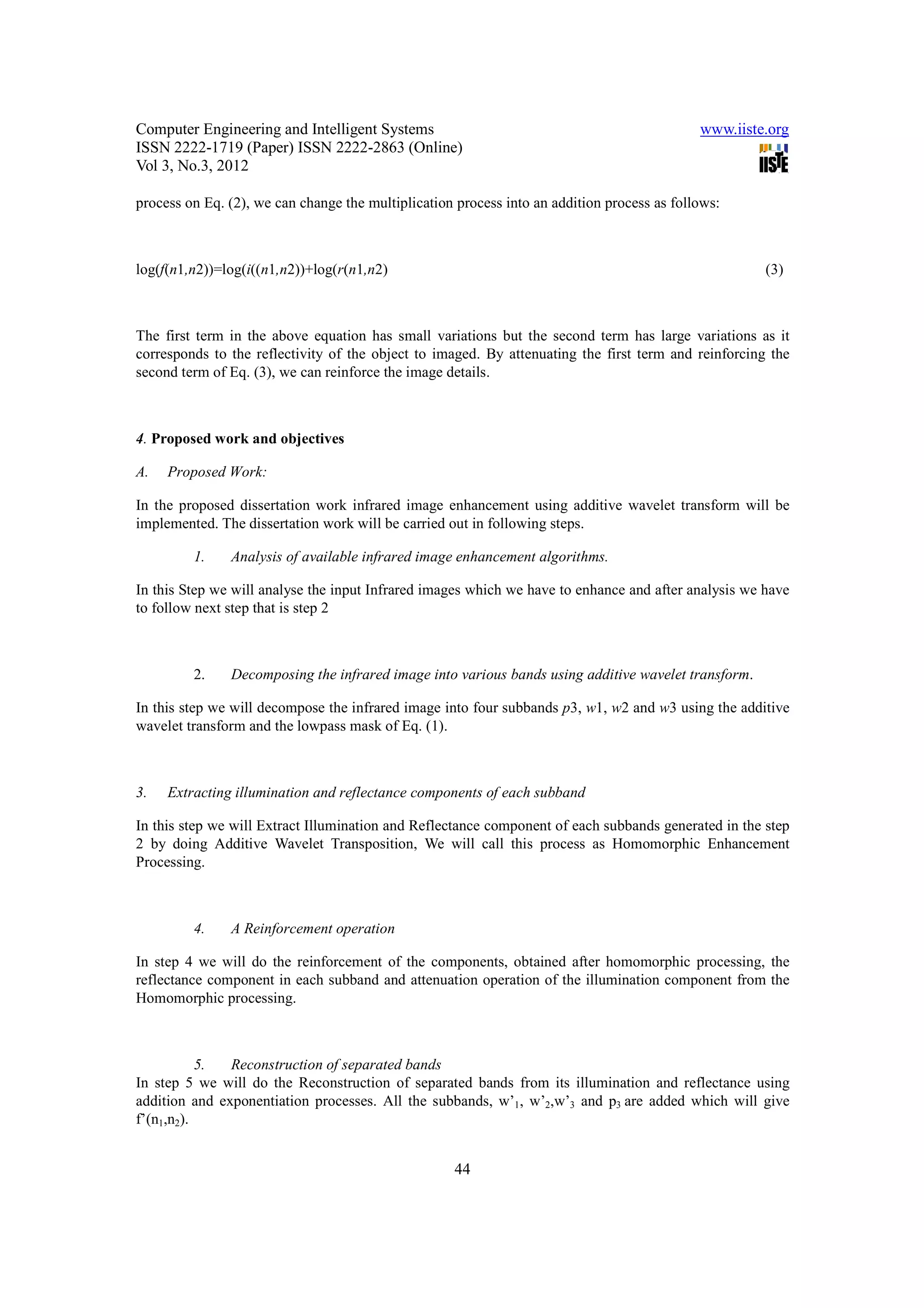 Infrared image enhancement using wavelet transform | PDF