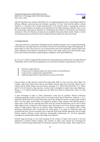 Infrared image enhancement using wavelet transform | PDF