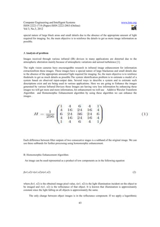 Infrared image enhancement using wavelet transform | PDF