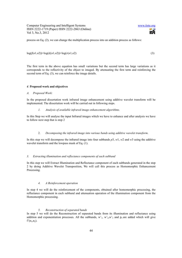 Infrared image enhancement using wavelet transform | PDF
