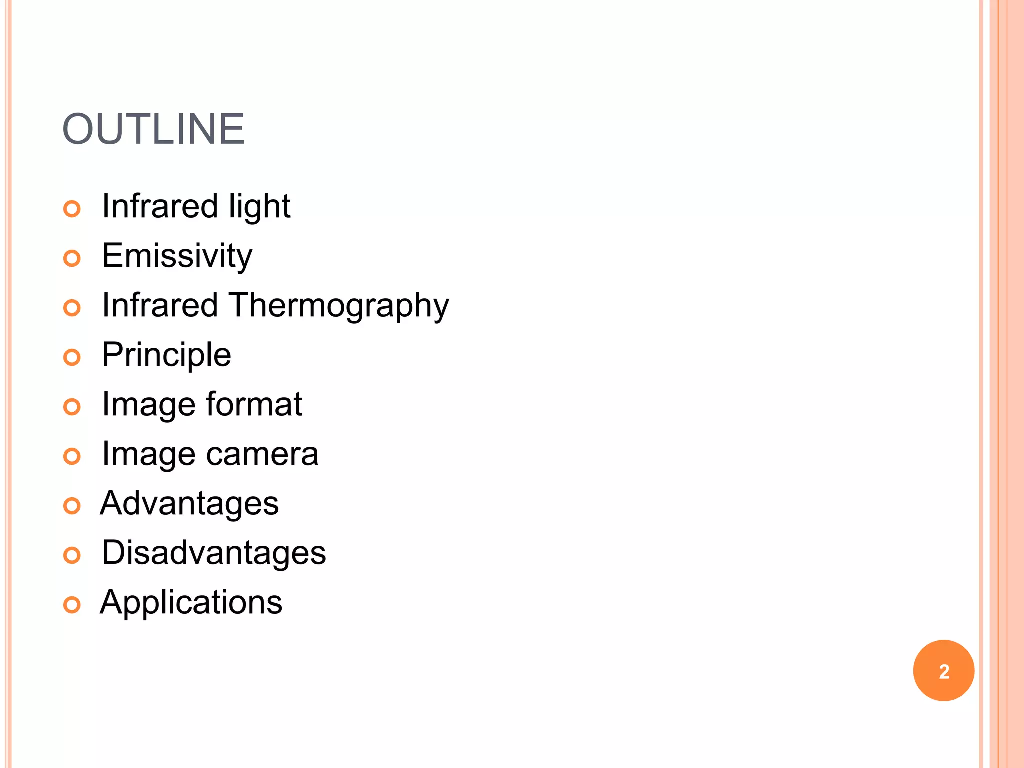 Infrared imaging seminar | PPTX