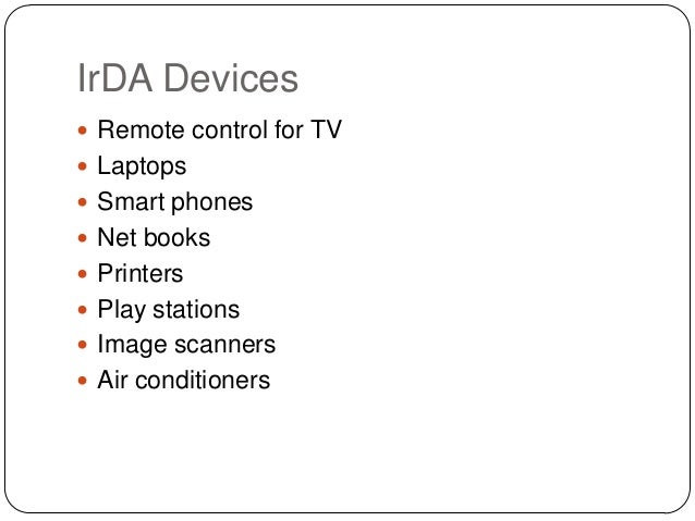 Infrared in mobile communications and networks
