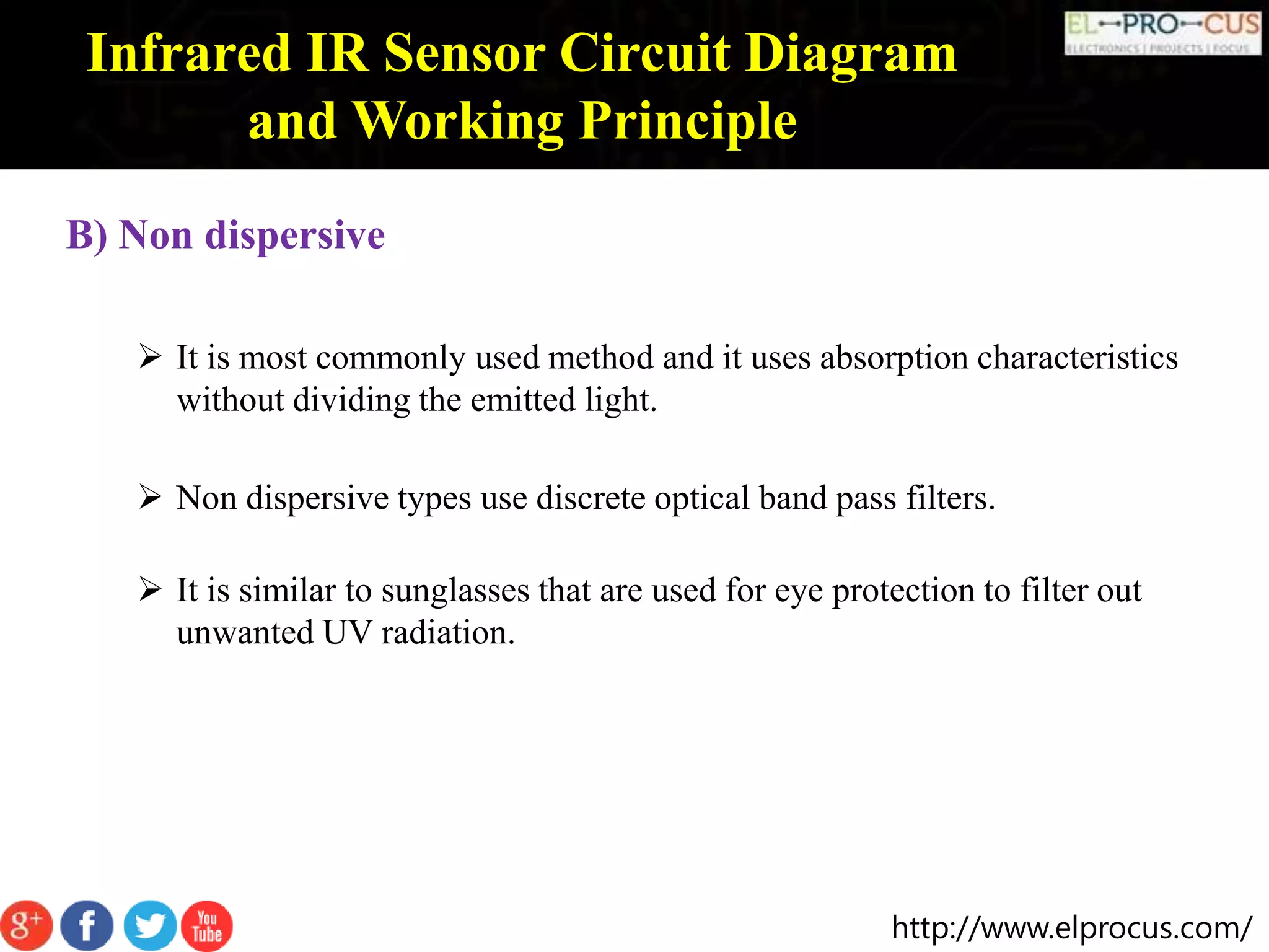 Infrared IR Sensor Circuit Diagram and Working Principle | PPTX