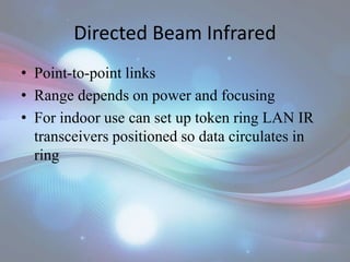 Infrared lan's | PPTX