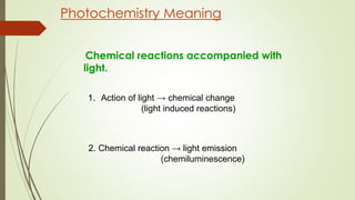 Infrared photochemistry | PPTX | Chemistry | Science