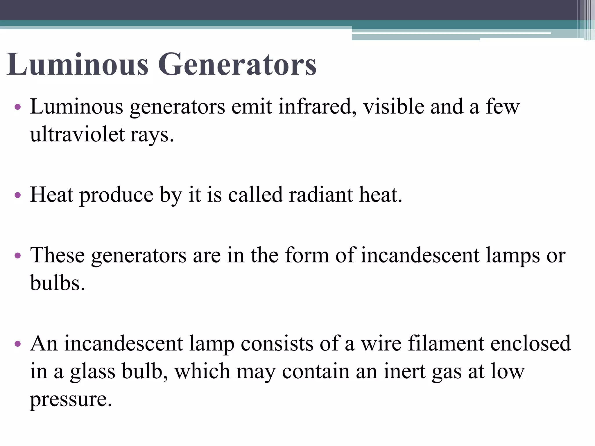 Infrared radiation (irr) | PPTX