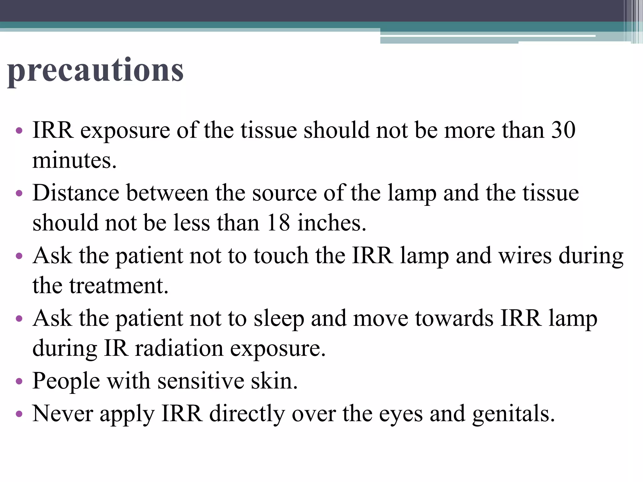 Infrared radiation (irr) | PPTX