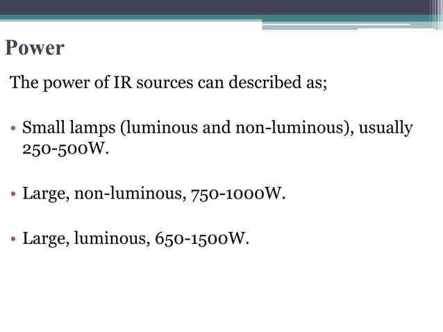 Infrared radiation (irr) | PPTX