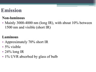 Infrared radiation (irr) | PPTX