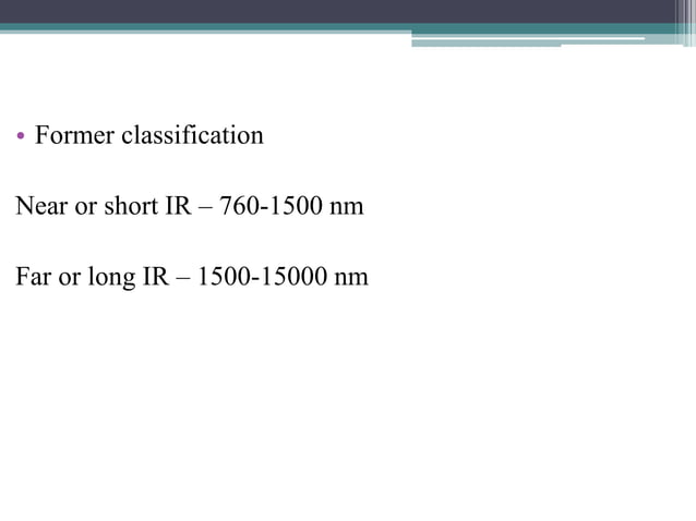 Infrared radiation (irr) | PPTX