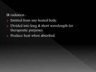 Infrared radiations physiotherapy | PDF