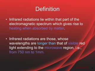 Infrared Radiation In Physiotherapy SRS | PPT