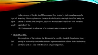 Infrared Radiation Therapy in Physiotherapy | PPTX