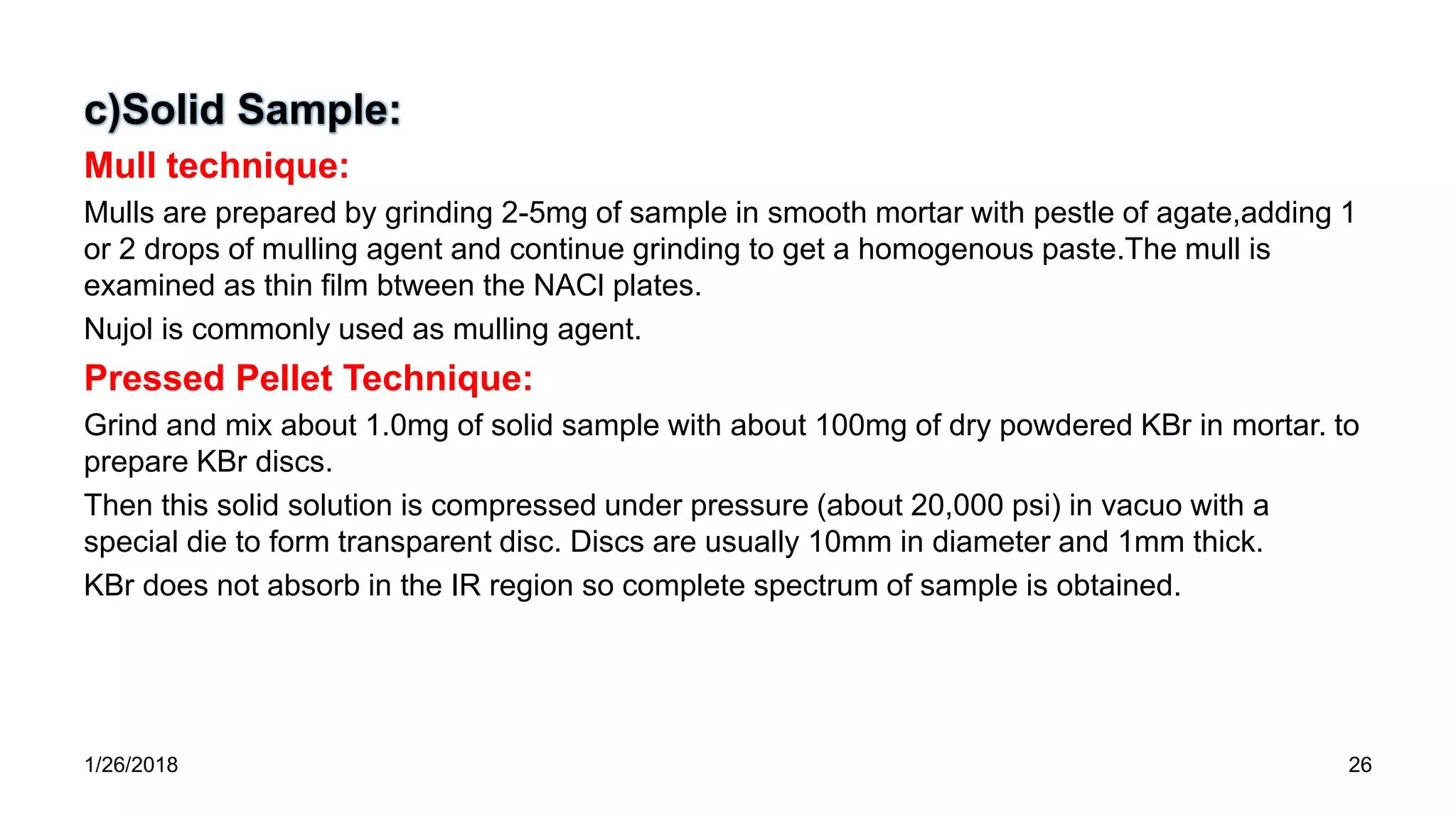 Infrared / IR spectroscopy | PPTX