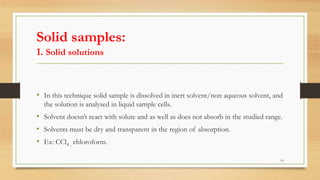 Infra red spectroscopy | PPTX