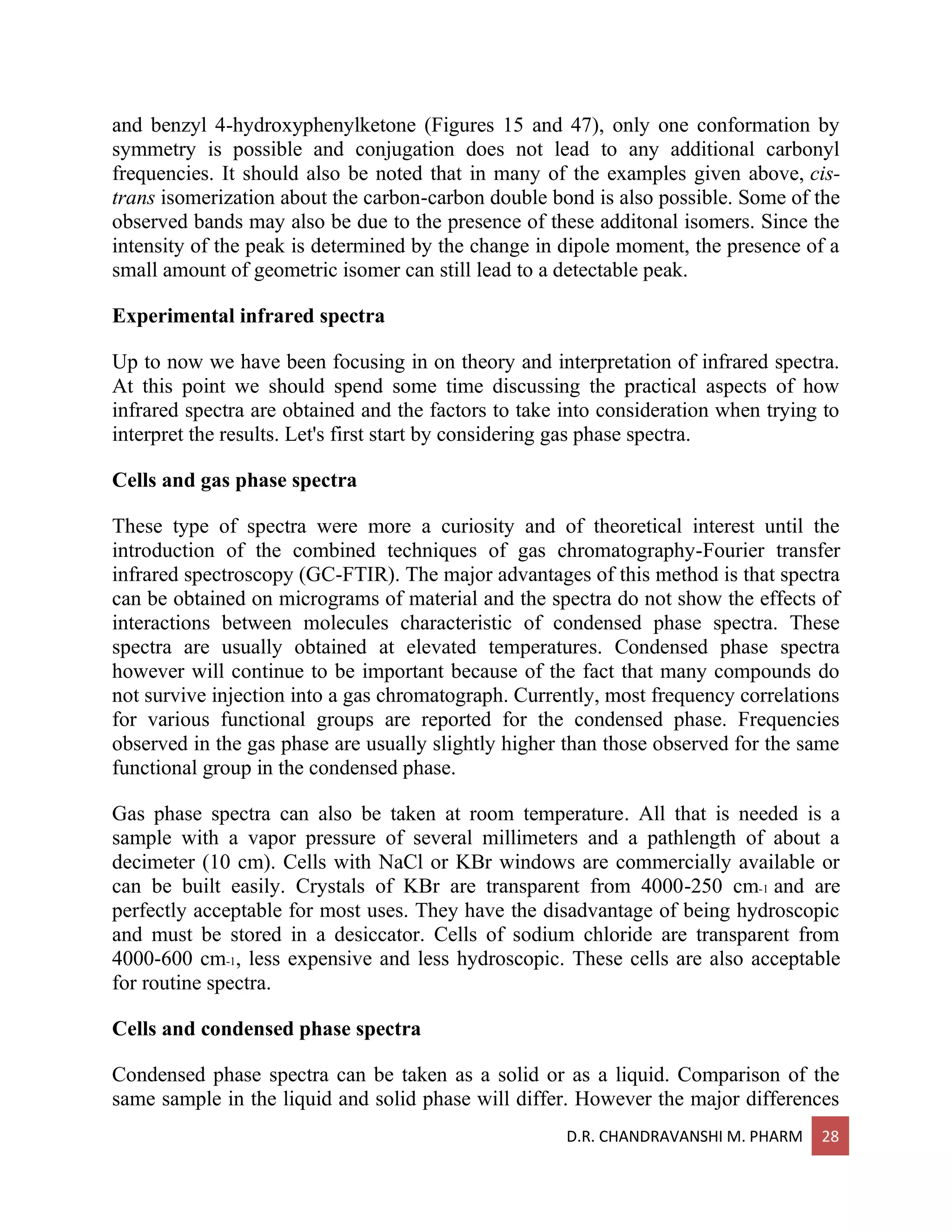 Infrared spectroscopy IR | PDF