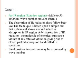 Infrared spectroscopy (I.R spectroscopy) | PPTX