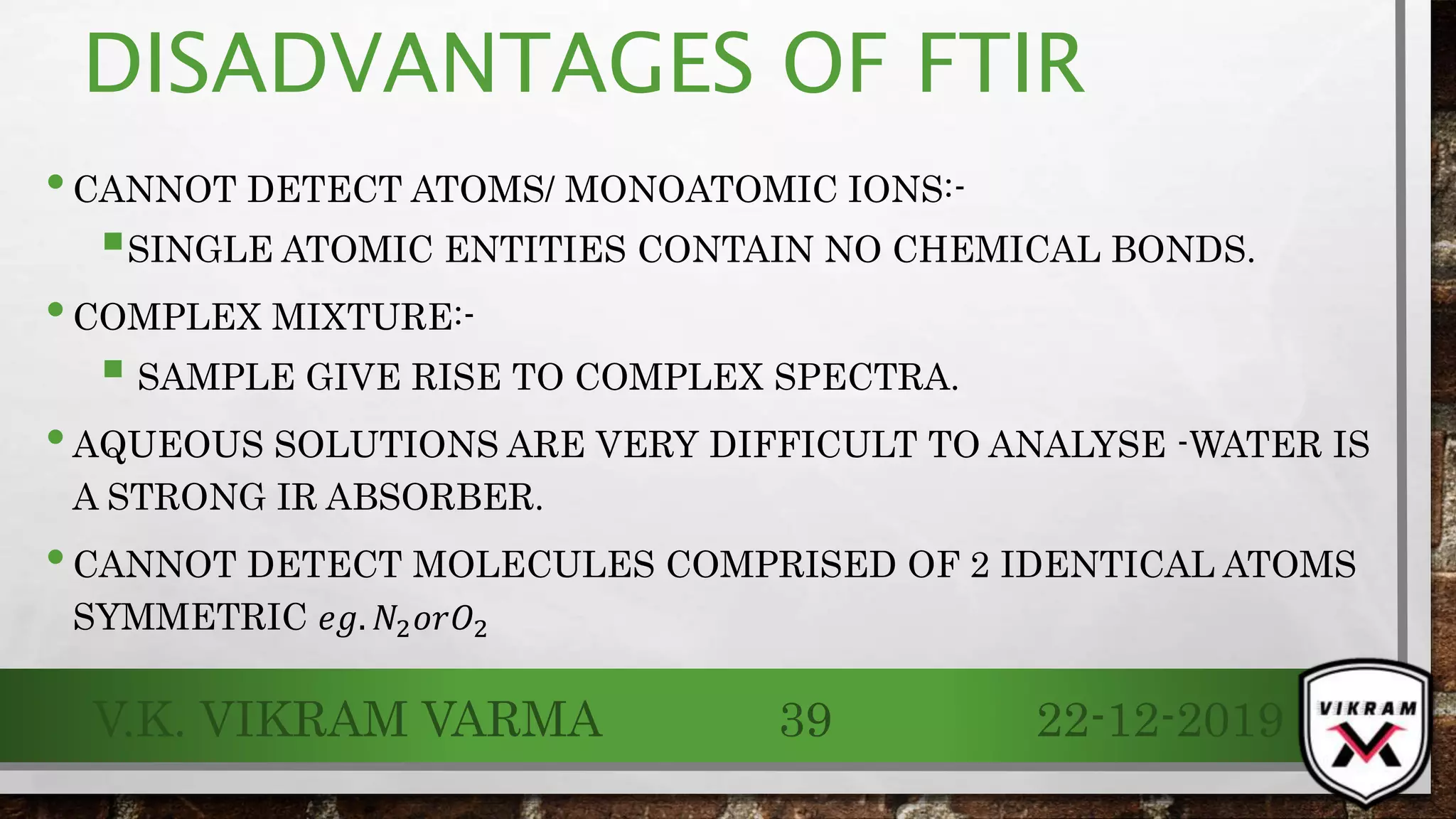 Infrared spectroscopy(IR) & FTIR (Analytical Technique) | PPTX
