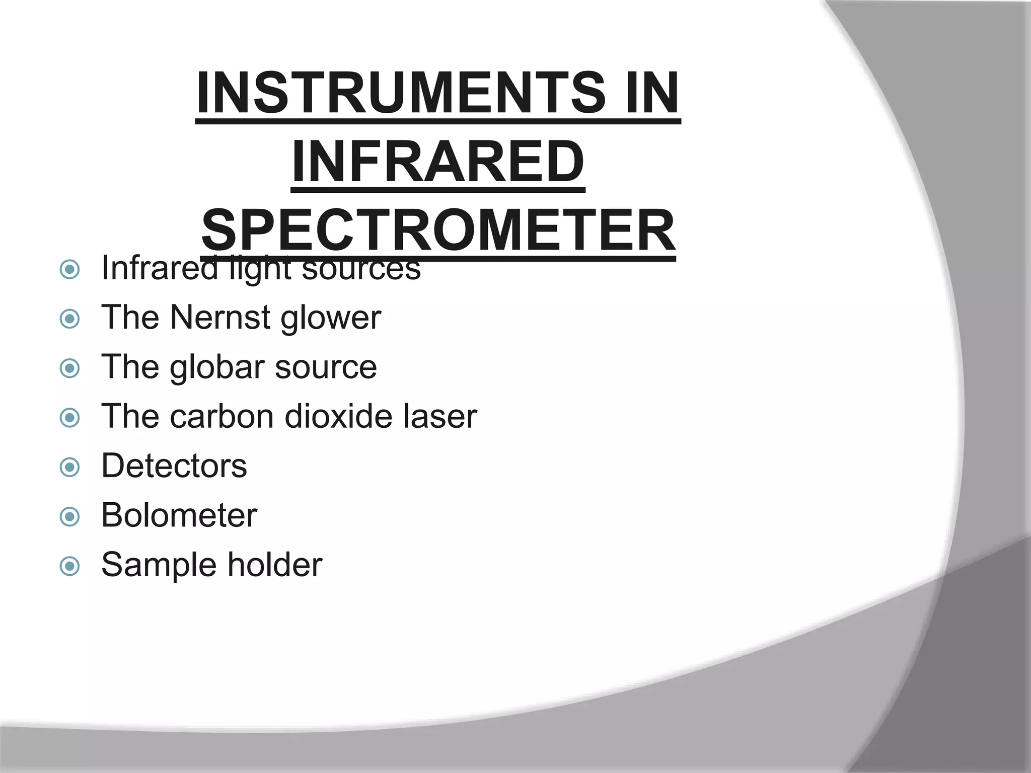 Infrared spectroscopy,basic principle,application ,graphs and ...