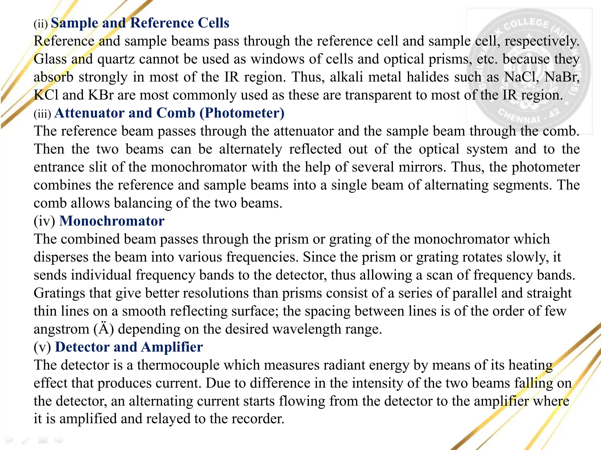 Infrared spectroscopy - IR............... | PDF