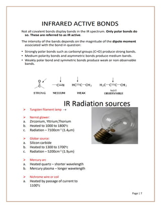 Infrared spectroscopy Principle & Working | PDF | Chemistry | Science