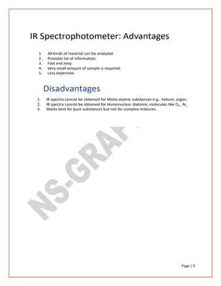 Infrared spectroscopy Principle & Working | PDF | Chemistry | Science