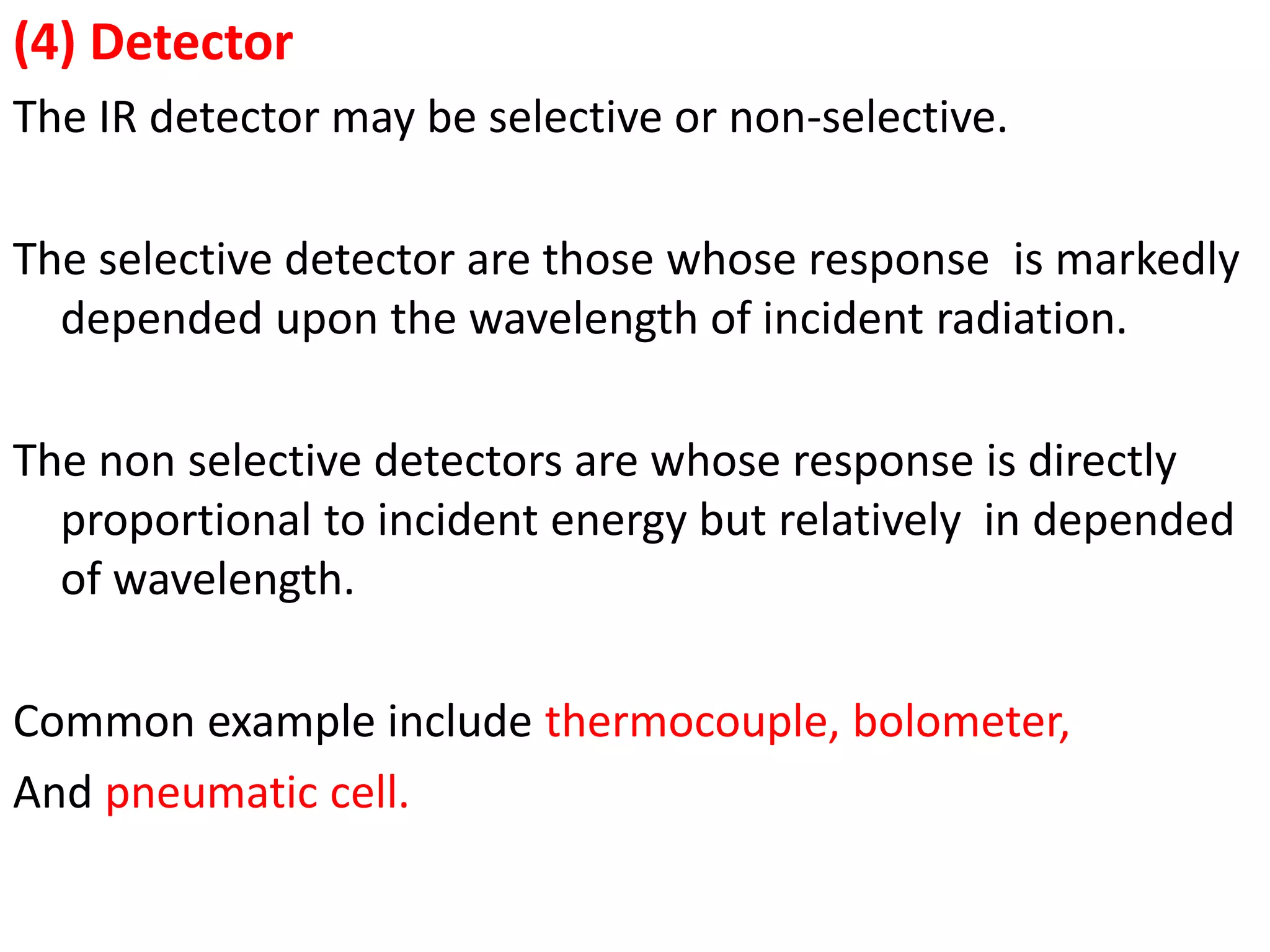 Infra red spectroscopy final | PPT