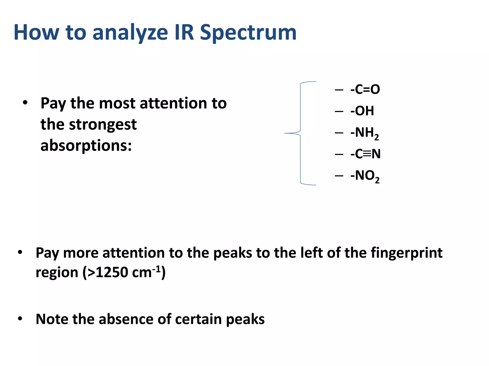Infrared Spectroscopy (IR) - Overview & Interpretation | PPTX
