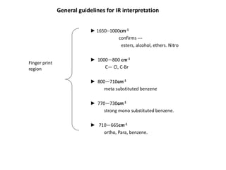 Infrared Spectroscopy (IR) - Overview & Interpretation | PPTX