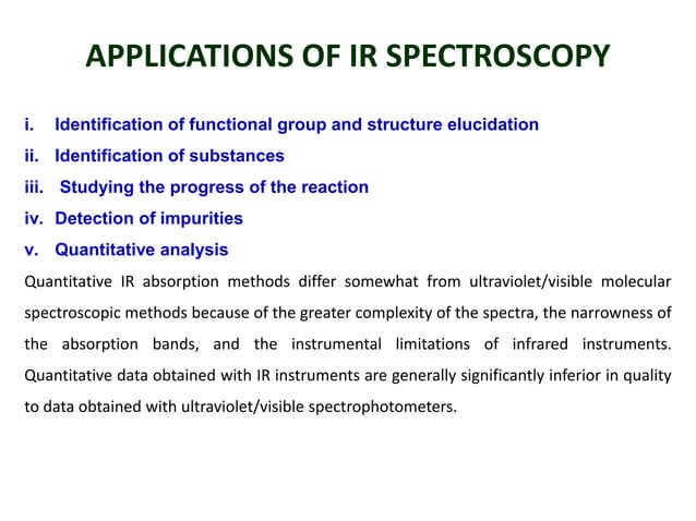 Infrared Spectroscopy (IR) - Overview & Interpretation | PPTX ...