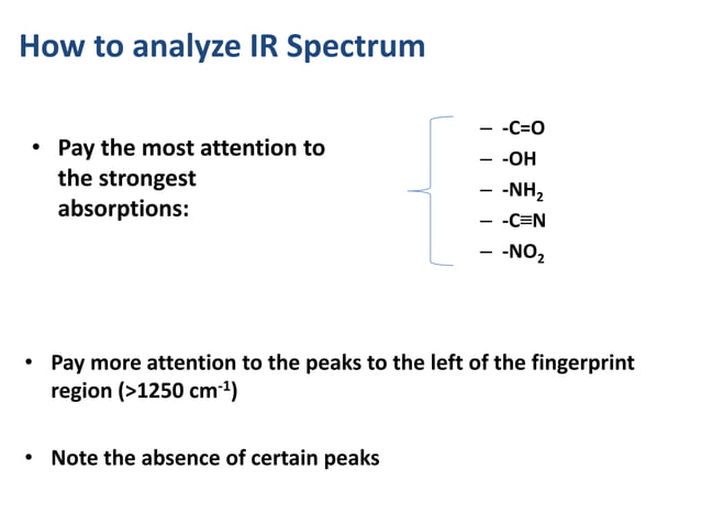 Infrared Spectroscopy (IR) - Overview & Interpretation | PPTX | Chemistry | Science