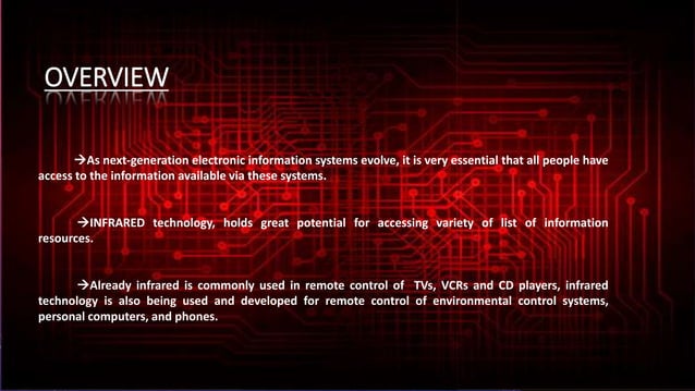 Infrared technology | PPTX | Consumer Electronics | Technology & Computing