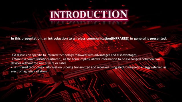 Infrared technology | PPTX | Consumer Electronics | Technology & Computing