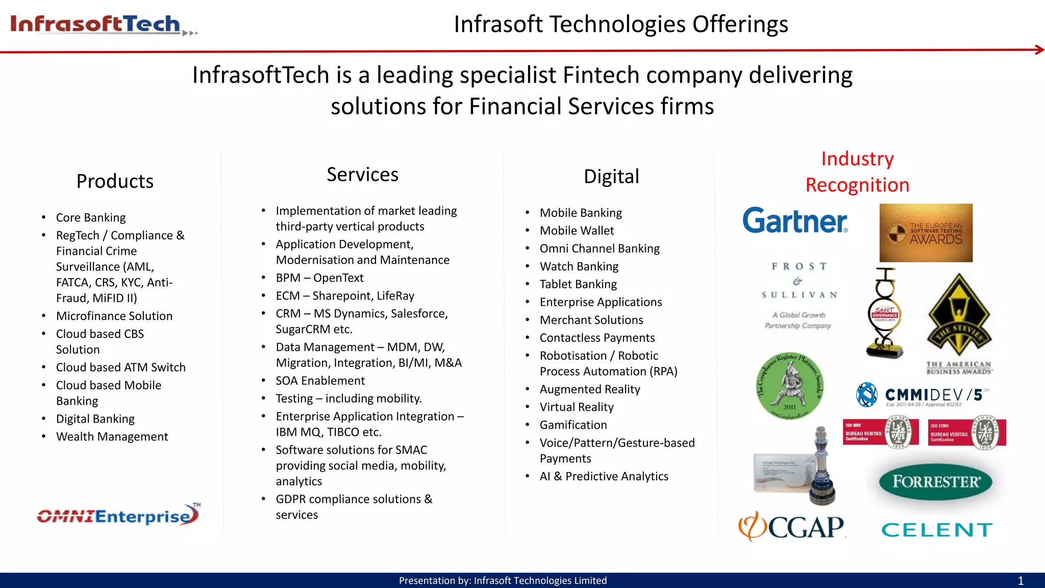 InfrasoftTech in 2 slides | PDF