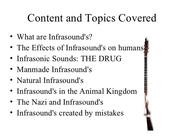 Infrasounds presentation