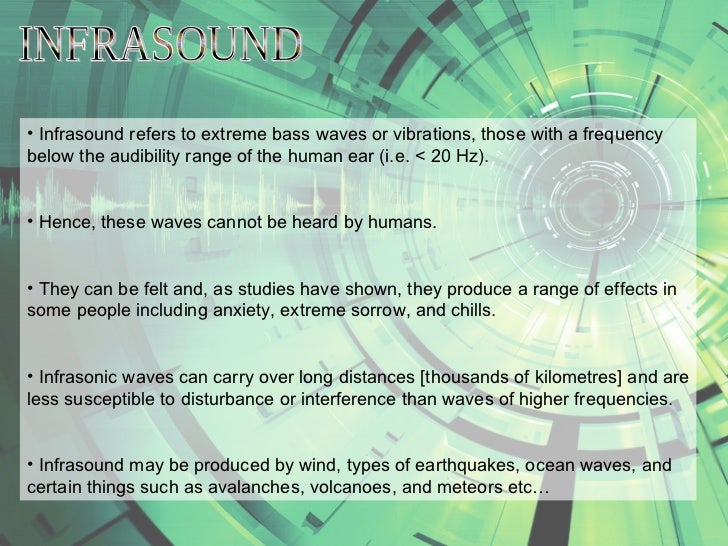 Infrasonic Sound Examples