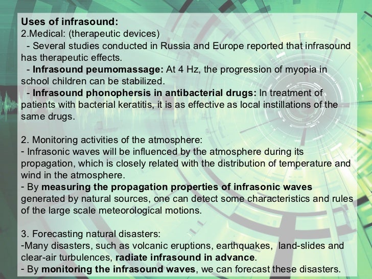 Infrasonic Sound Examples