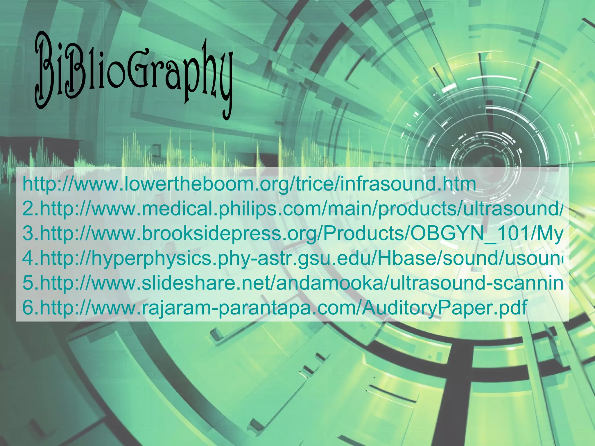 Infrasoundultrasound | PPT