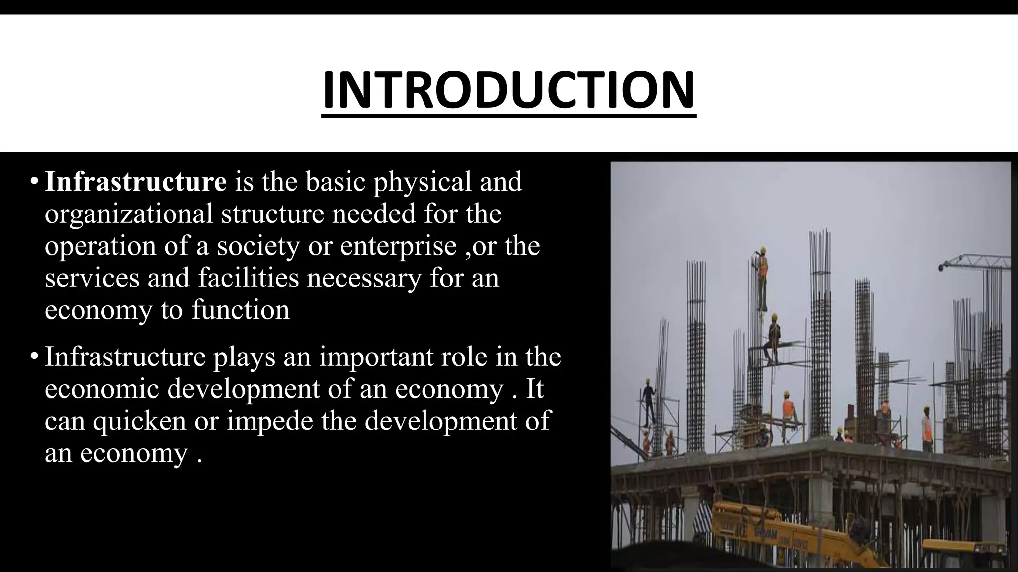 Infrastructural need for india | PPTX