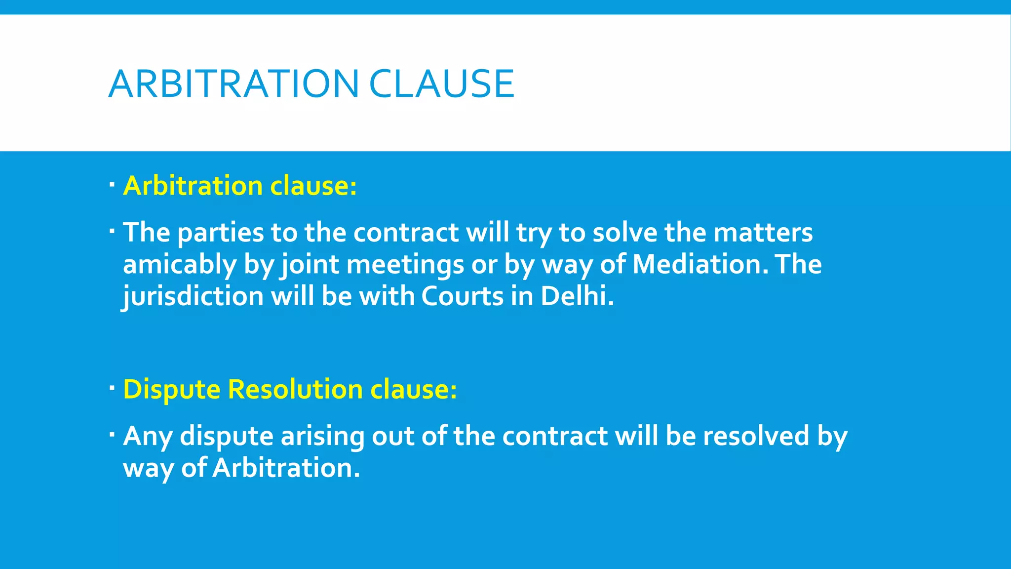 Arbitration Agreements | PPTX