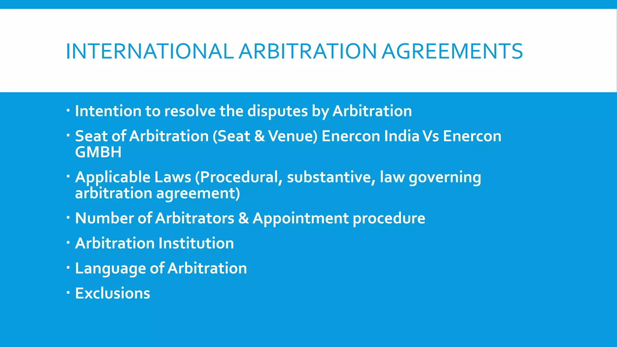 Arbitration Agreements | PPTX