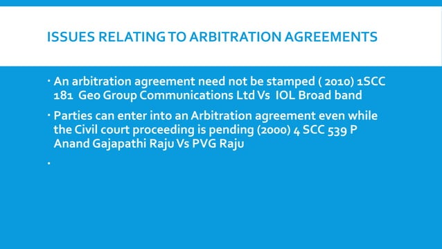 Arbitration Agreements | PPTX | Business | Business and Finance