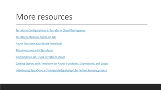 Infrastructure-as-Code (IaC) Using Terraform (Intermediate Edition) | PPTX | Cloud Computing ...