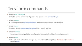 Infrastructure-as-Code (IaC) Using Terraform (Intermediate Edition) | PPTX | Cloud Computing ...